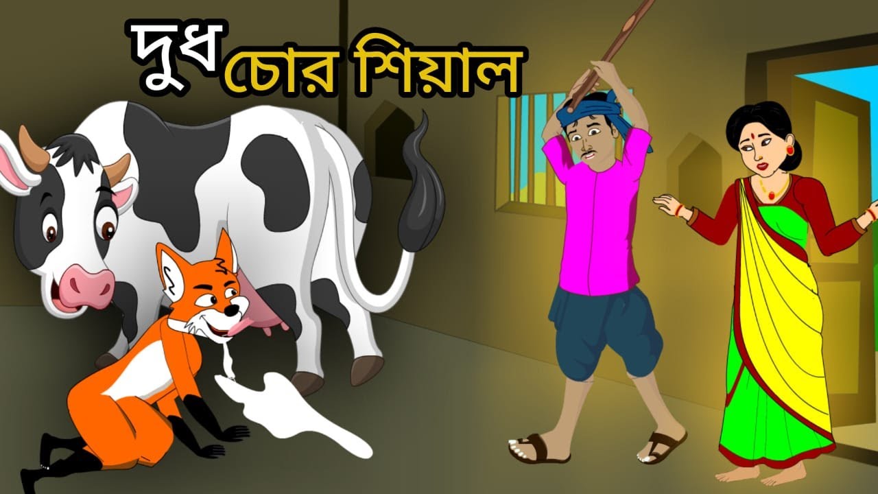 দুধ চোর শিয়াল | Dudh Chor Siyal |Thakumar Jhuli | Ssoftoons New ...