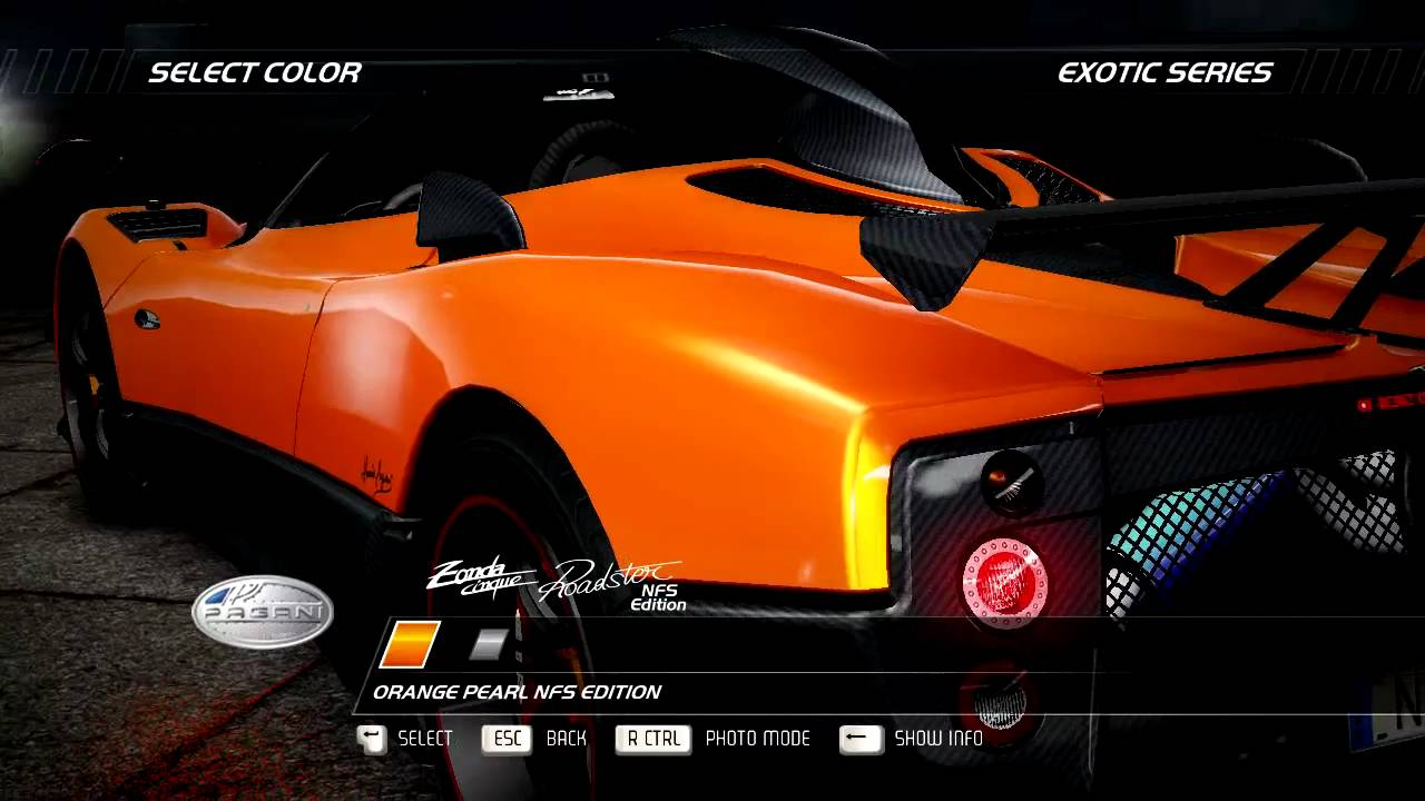 NFS Hot Pursuit - Presenting Pagani Zonda Cinque Roadster NFS Edition ...