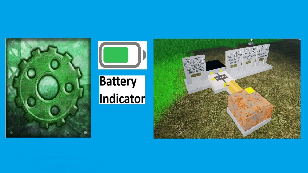 I made a working battery indicator with lights in Roblox Industrialist ...