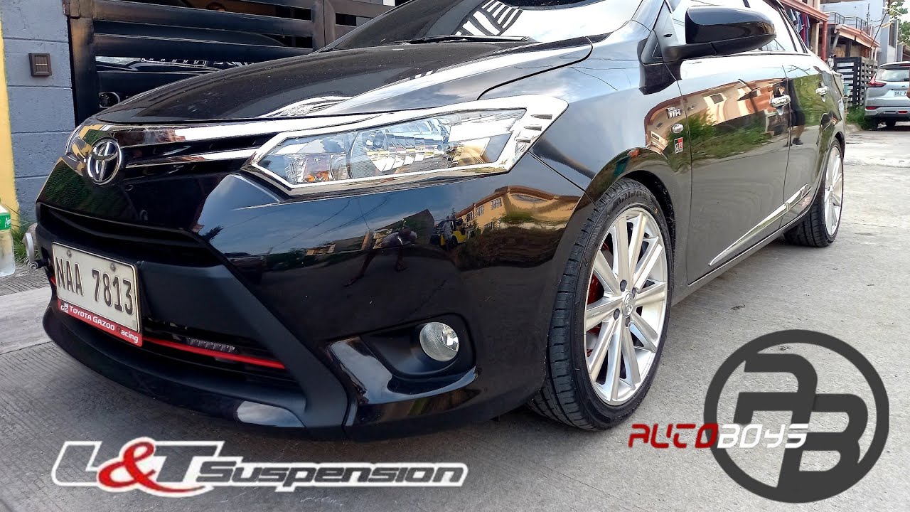 L&T lowering spring on Vios Gen 3 with camry inspired mags and THULE ...