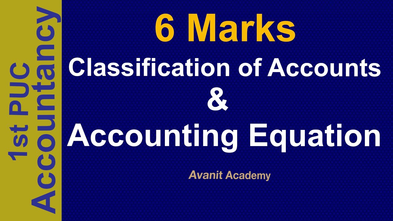 Important 6 Marks Problem | Classification of Accounts | Accounting ...