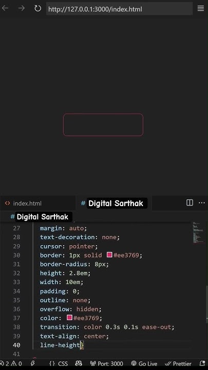 attractive button design👍🏻 #viral #viralvideo #shortvideo #coding #computer #shorts - YouTube
