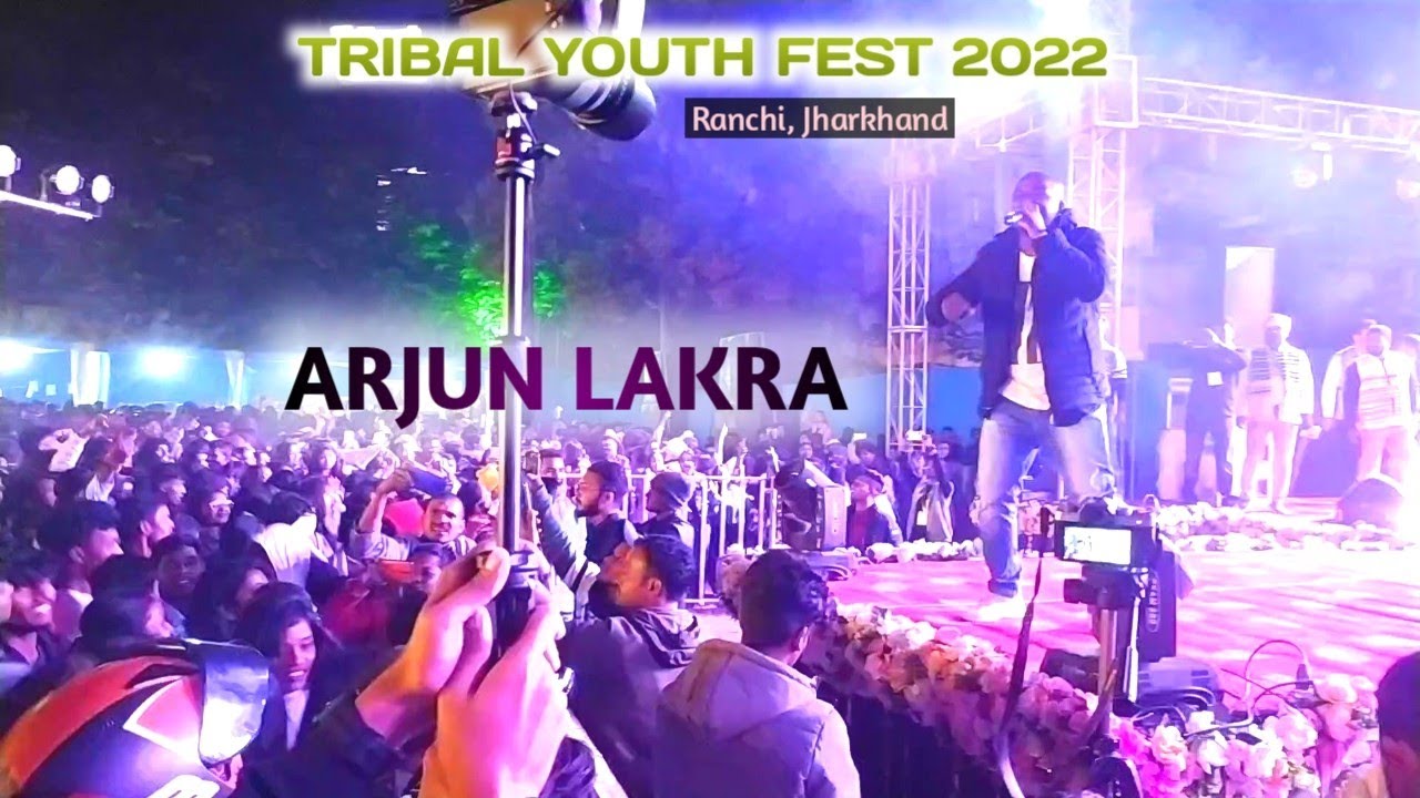 Arjun Lakra Performance | Tribal Youth Fest 2022 | Ranchi Jharkhand ...