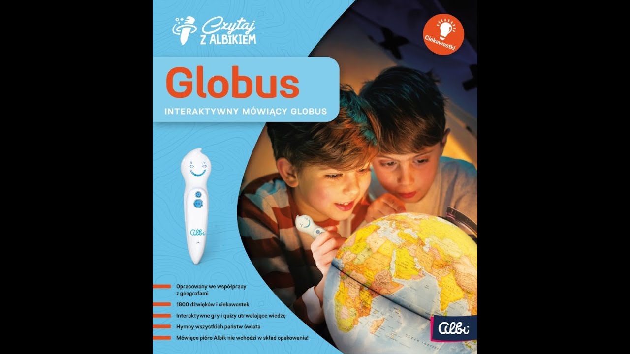 Czytaj z Albikiem. Interaktywny globus. - YouTube