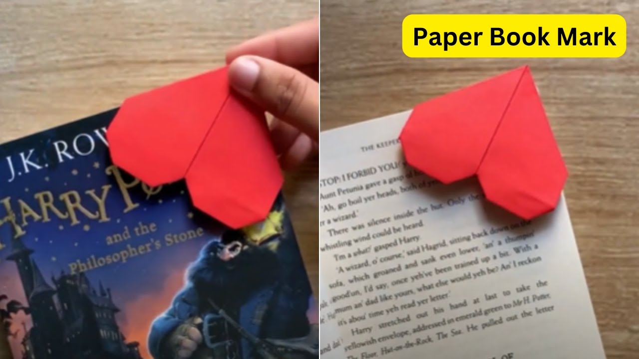 Heart Bookmark | A Crafting Girl - YouTube