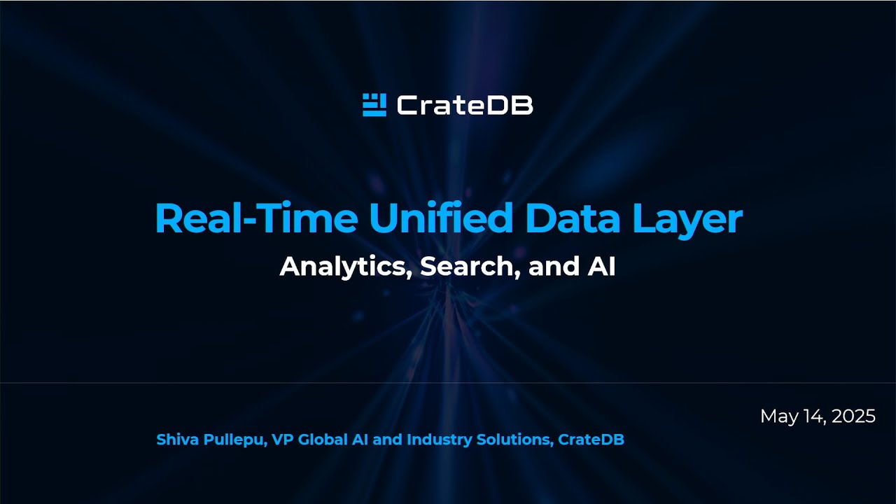 Keynote - Unlocking Your AI Potential With Real-Time Data Unification ...