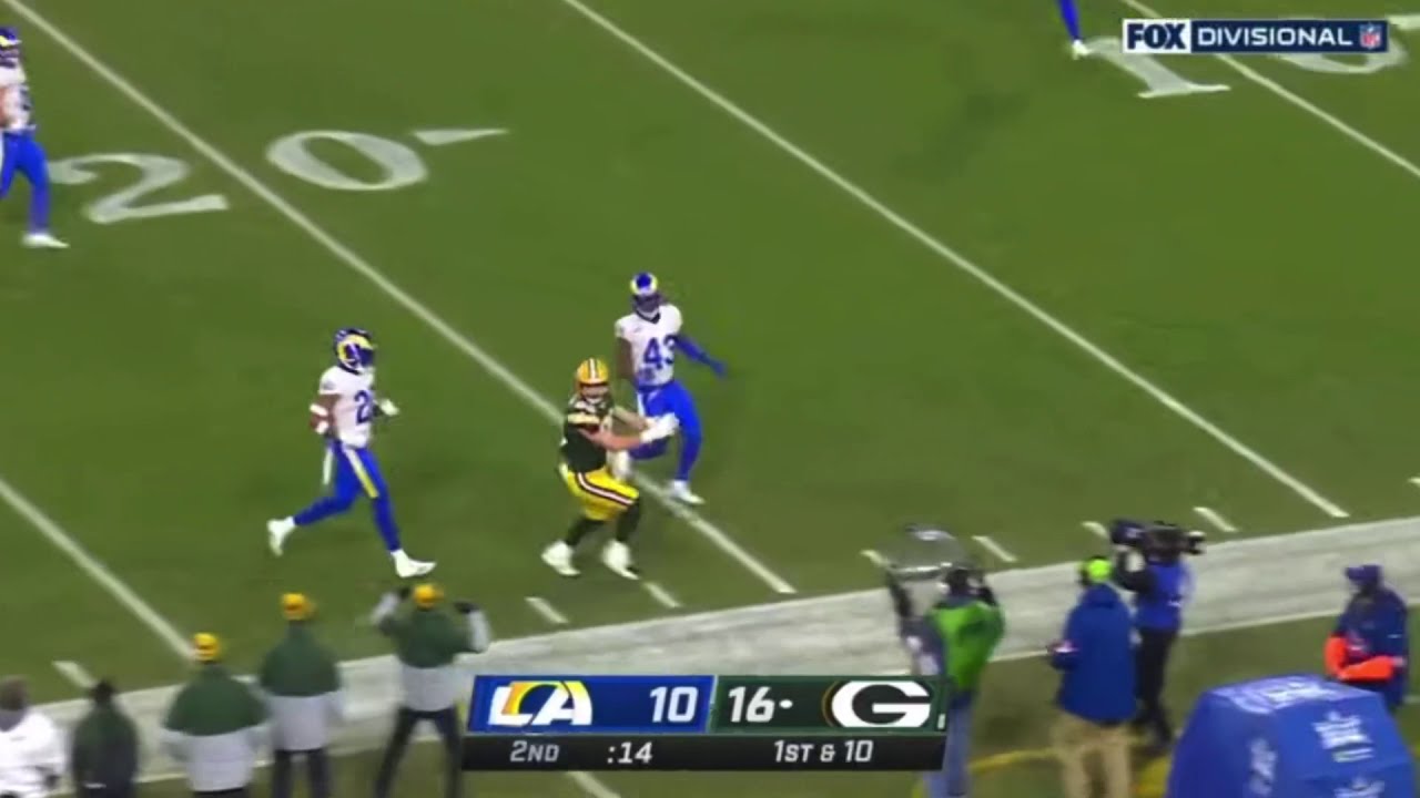 Robert Tonyan Big Catch vs Rams - YouTube