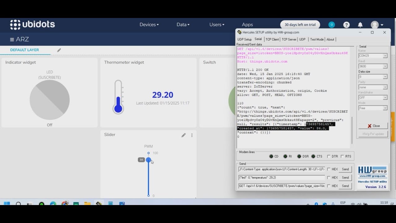 CURSO STM32 CLASE 95. DT-06 CONEXION A UBIDOTS , IOT INTERNET DE LAS ...