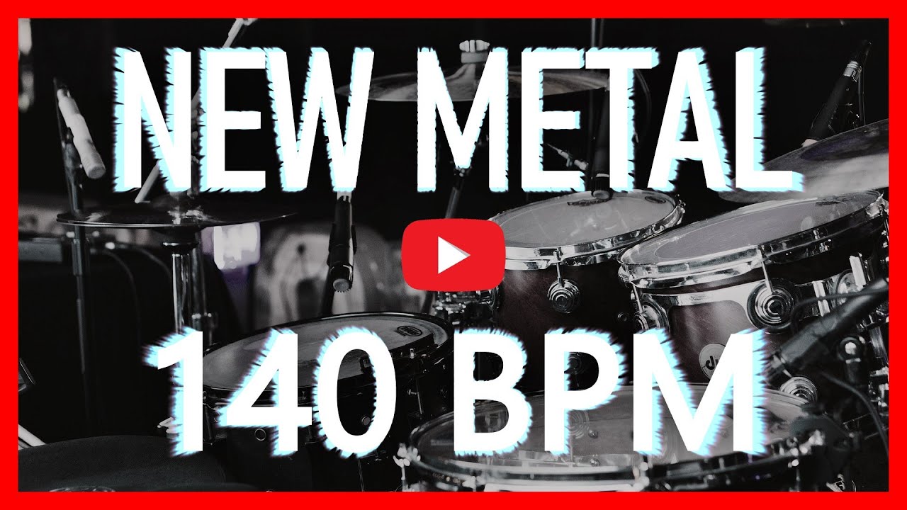 Heavy Modern Metal Drum Track 140 BPM Drum Beat (Isolated Drums) [HQ ...