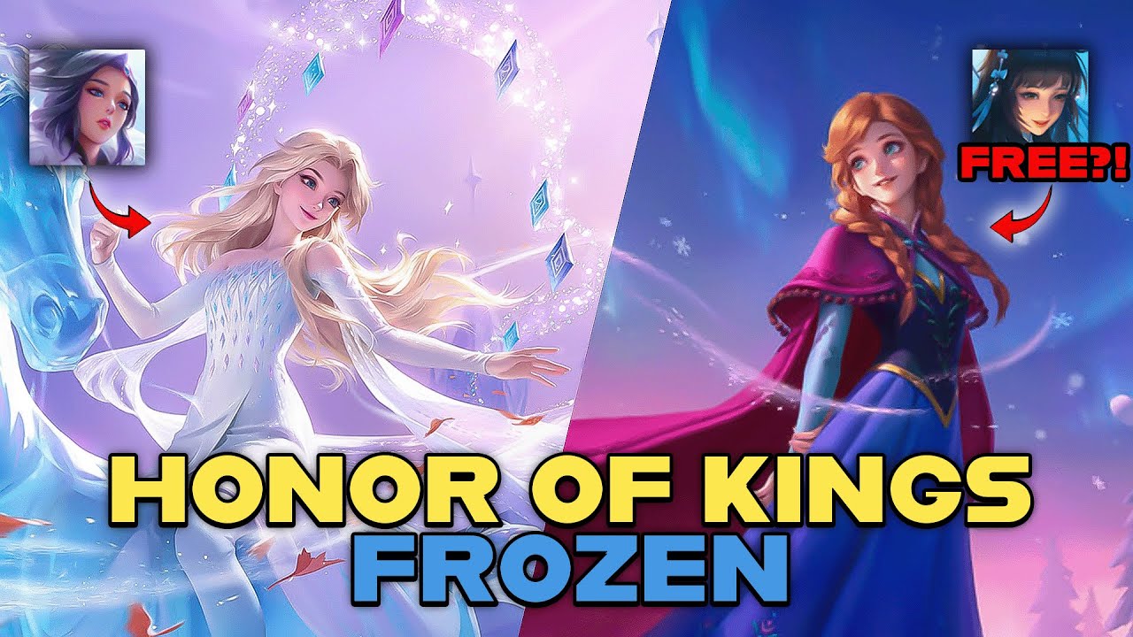 Honor of Kings x Frozen Collab | Skin Showcase: Lady Zhen x Elsa & Shi ...