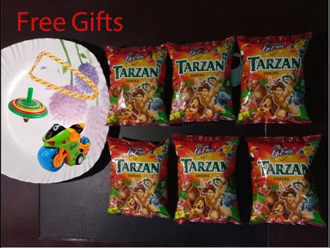Unboxing Tarzan snacks | Got gold chain inside😱😱|Got surprised😍🤩 - YouTube