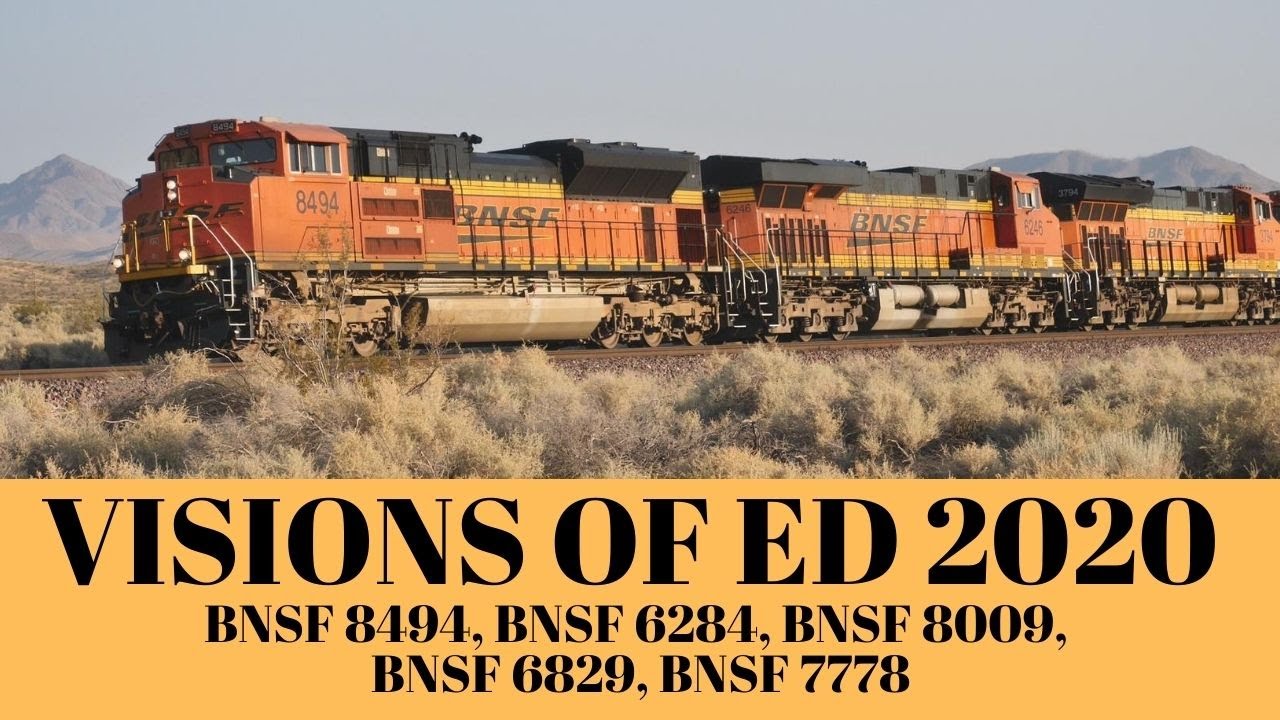 BNSF Railroad Crossing California 5 BNSF Intermodal Trains - YouTube