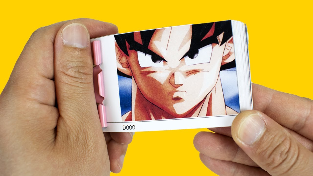 dragon ball flipbook goku vs frieza super saiyan - YouTube