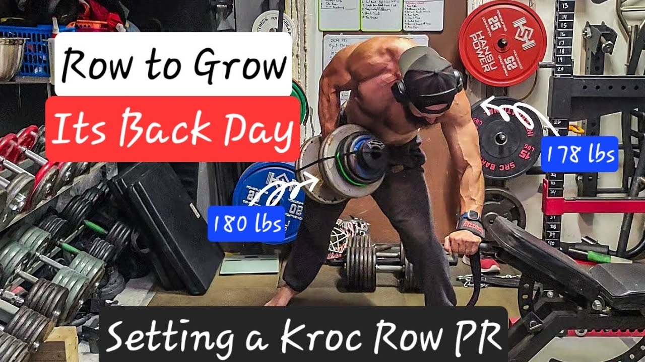 Row to Grow a big strong back. Smashing another back day and setting a ...