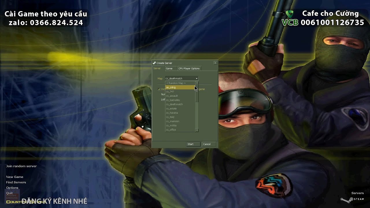 Hướng dẫn cách chơi game Half Life CS 1.6 trên Win 10 Win 11 - YouTube