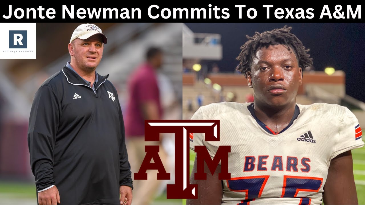 Jonte Newman Commits To Texas A&M | Texas A&M Football Recruiting - YouTube