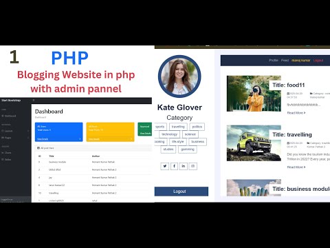 blogging app in php - YouTube