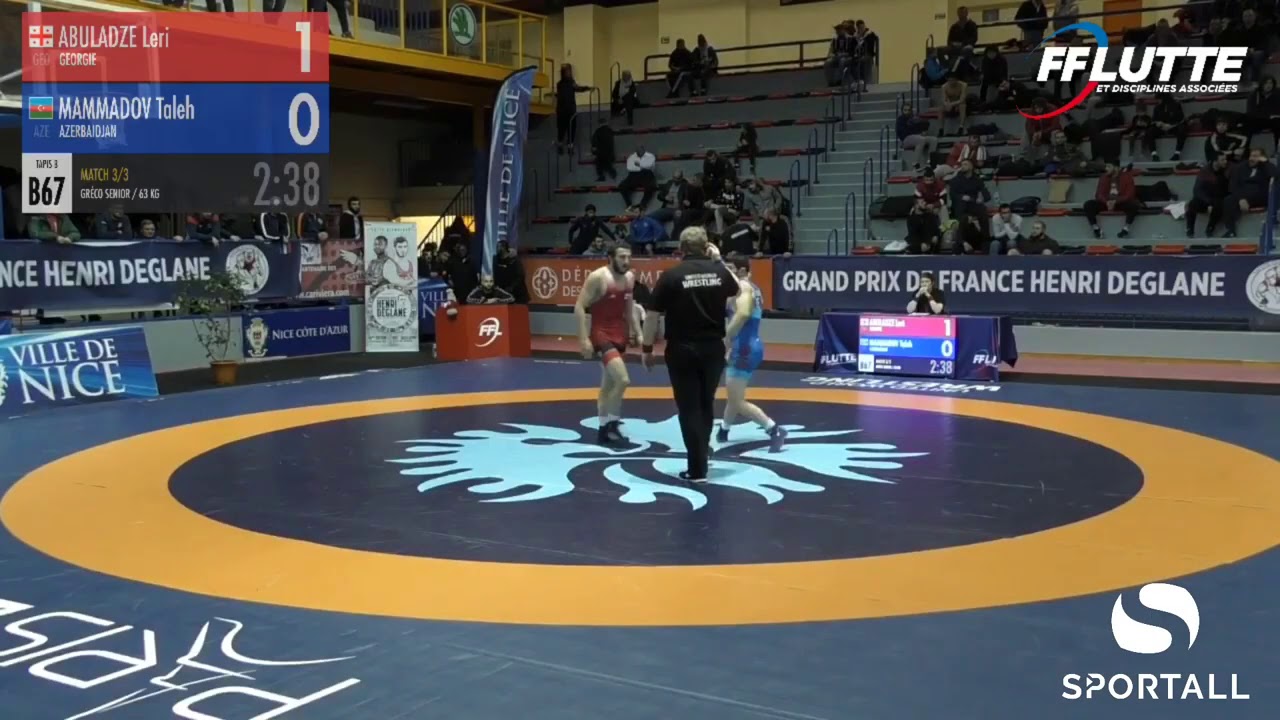 3-cü tur GR - 63 kg: Leri Abuladze (GEO) - Taleh Məmmədov (AZE) - YouTube