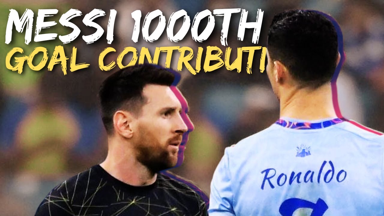 MESSI RECORDS 1000TH GOAL CONTRIBUTION BREAKS RONALDO RECORD - YouTube