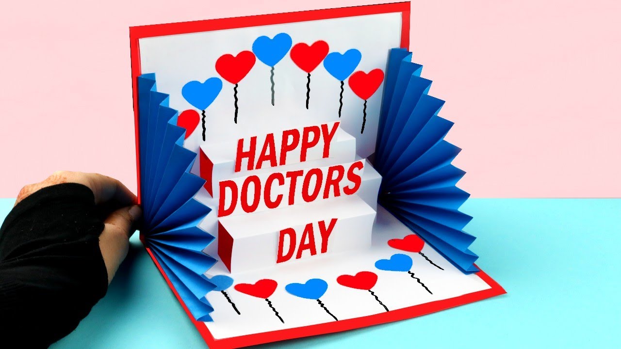 Doctor's Day PoP UP Card | How To Make Doctor Themed Card - YouTube