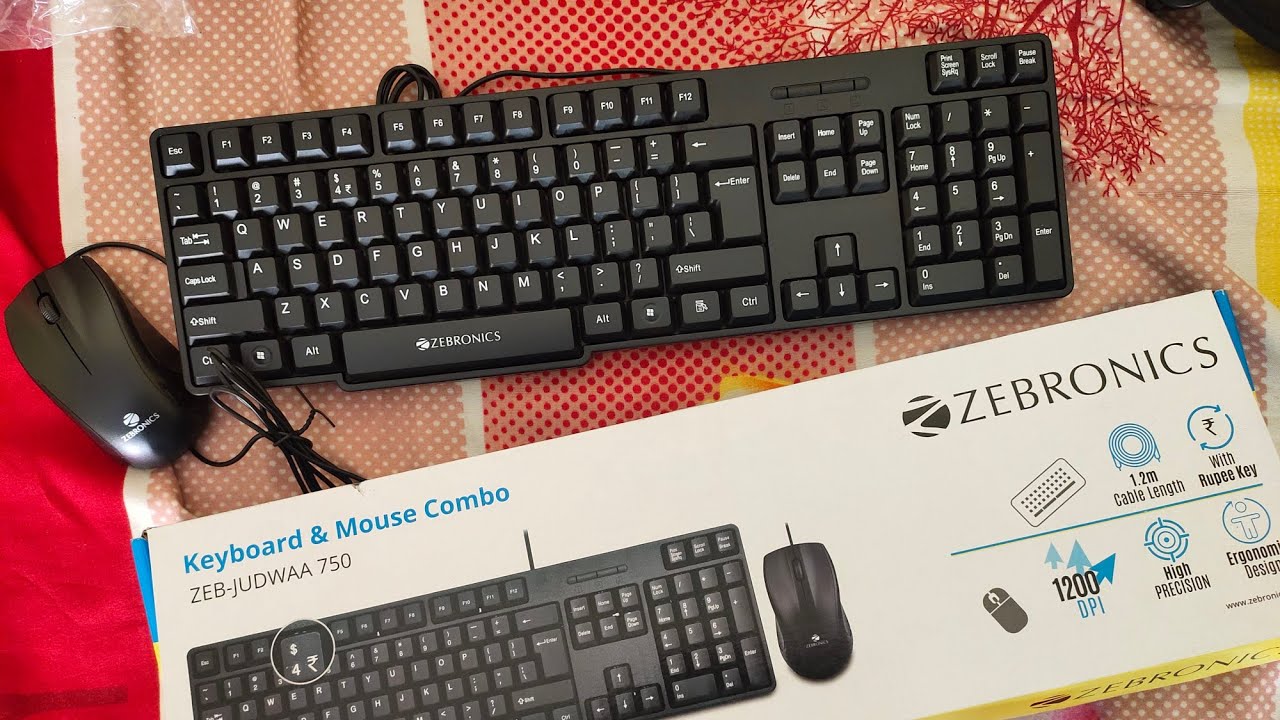 zebronics wired keyboard and mouse #zebronics #wiredmouse # ...