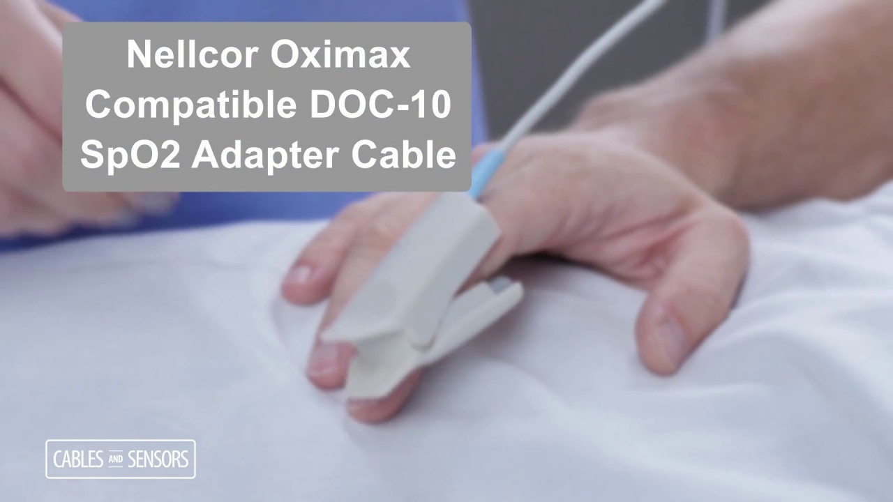 DOC-10 Nellcor Oximax SpO2 Adapter Cable - YouTube