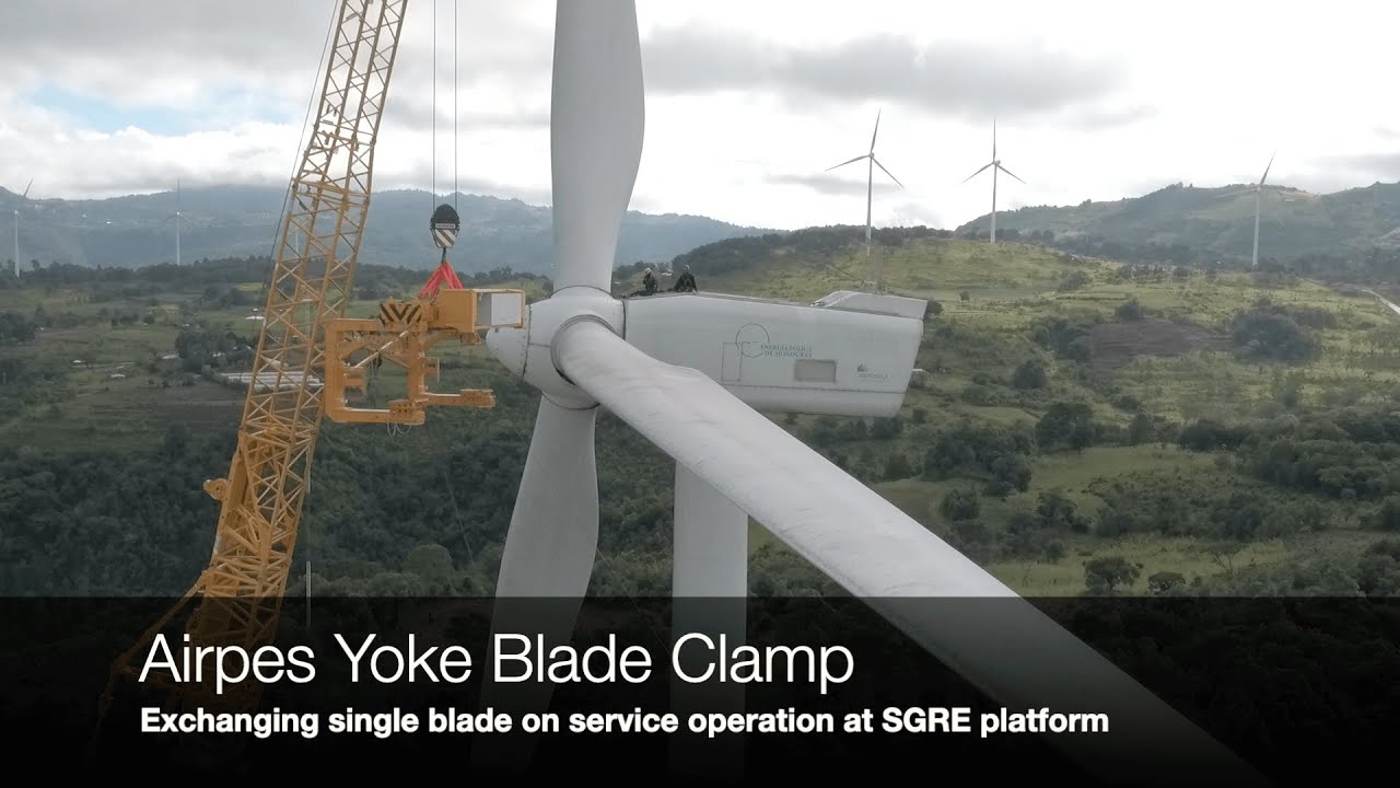 Airpes | Yoke Blade Clamp on service operation - YouTube