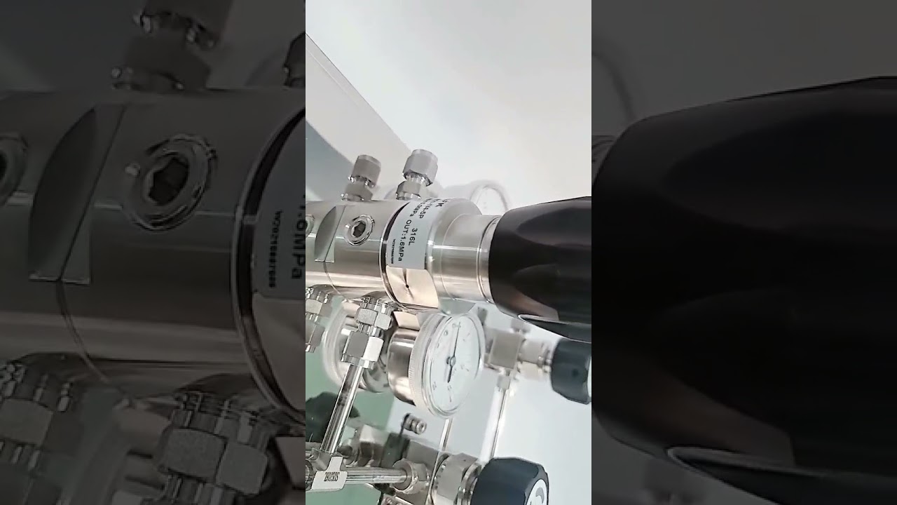 Single Cylinder 2200psi SS316 Gas Panel Pressure Regulator PTFE - YouTube