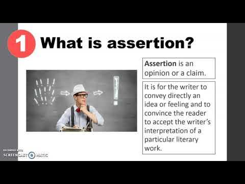 COR7 L3 Assertions, Claims, and Evidence - YouTube