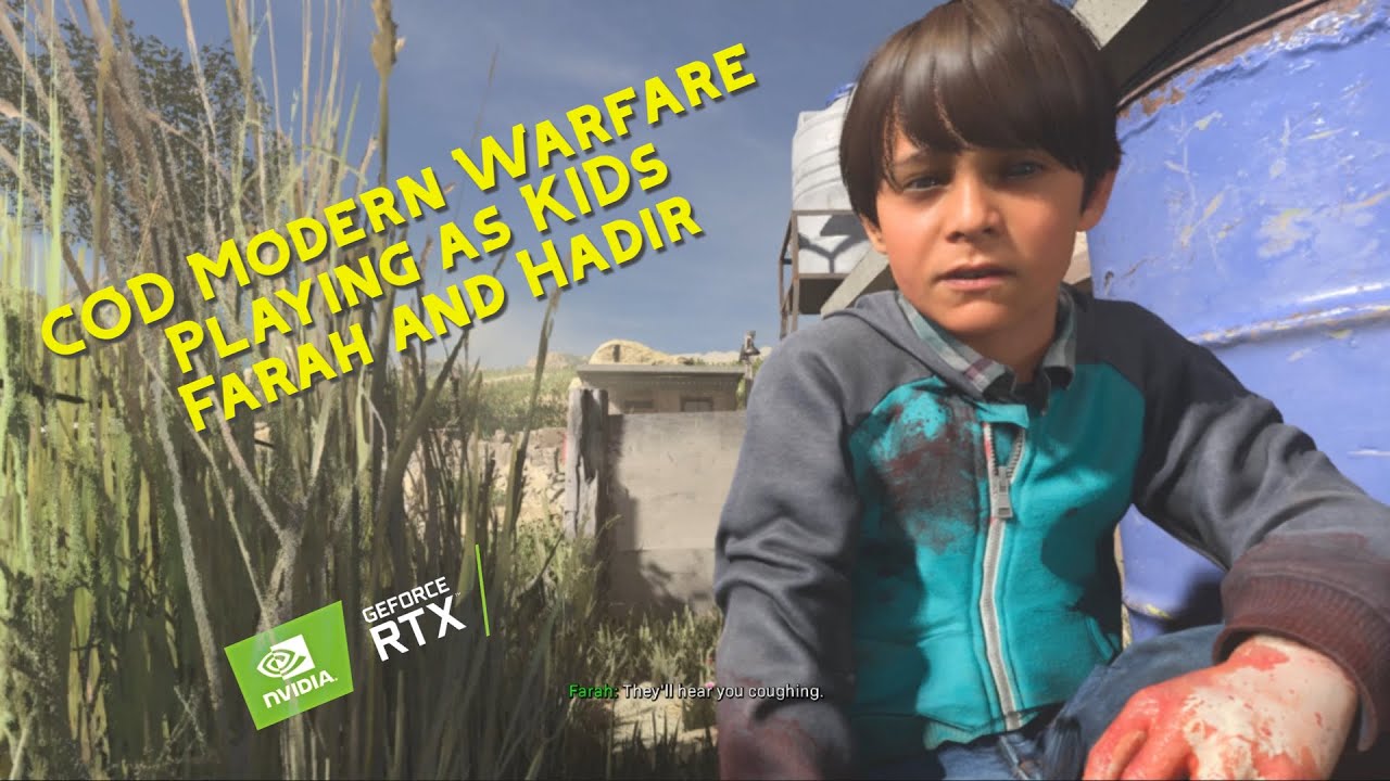 Call Of Duty Modern Warfare, Playing as a KID (Farah and Hadir) - YouTube