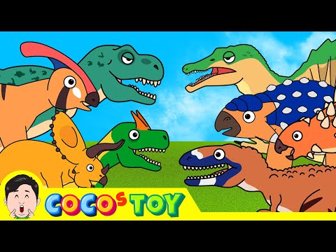Who is the strongest dinosaur in the world?｜dinosaurs name, Cartoon for children｜CoCosToy