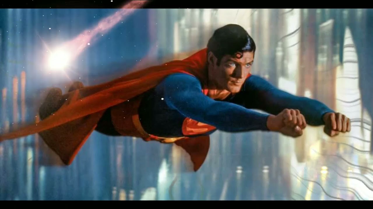 Superman - Flying - Christopher Reeve soundtrack Photo animated. - YouTube