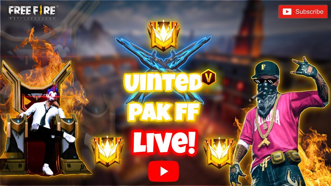 United pak ff Live Stream on Freefire Rank - Push BR Match _ Like and ...
