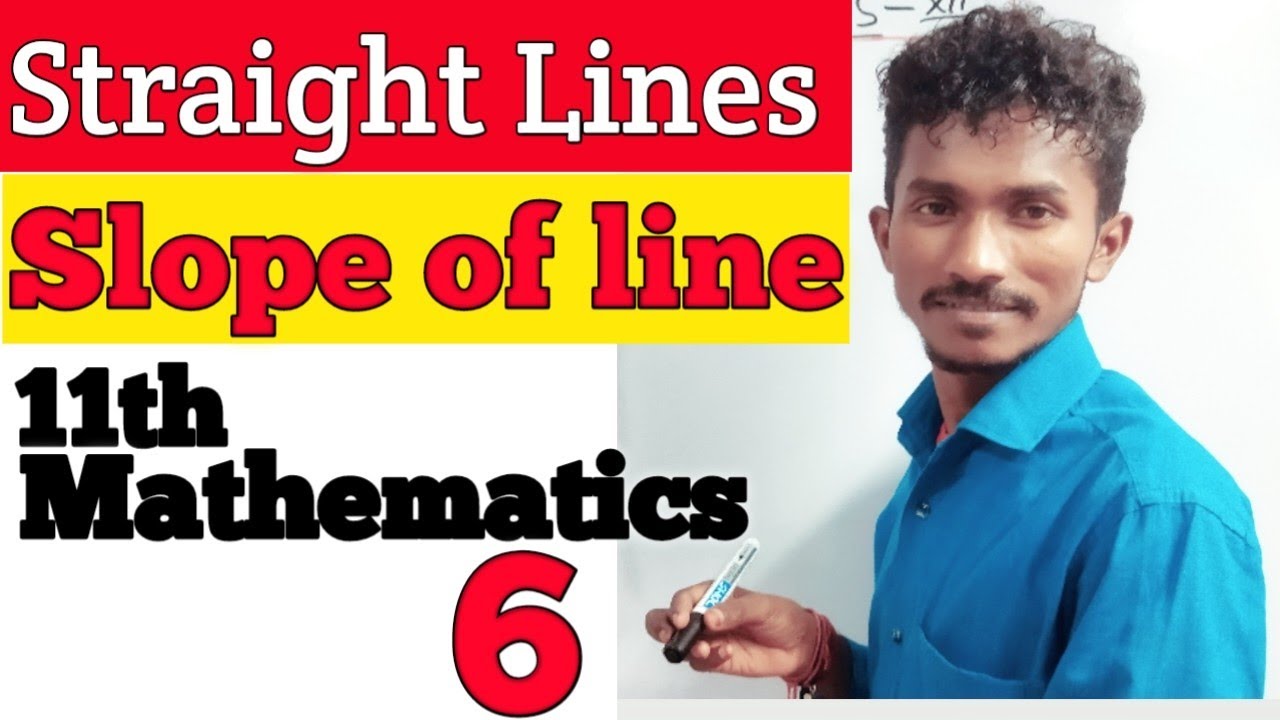 Straight Lines Slope of line||Mathematics class 12 jac board ...