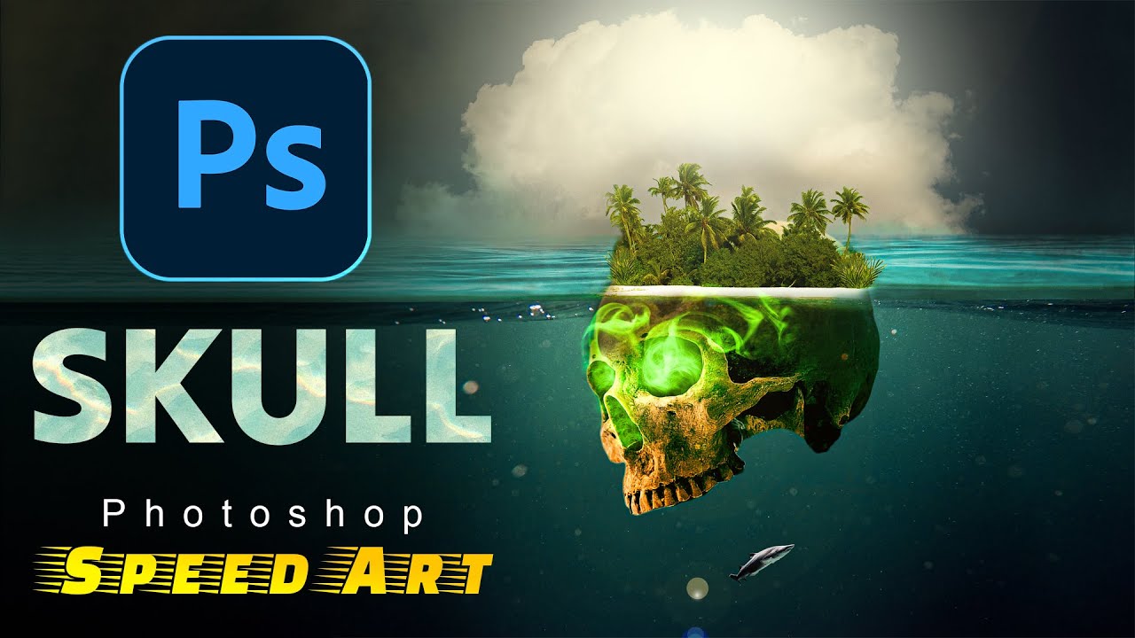 Skull Photo Manipulation Speed Art | Photoshop Tutorial - YouTube