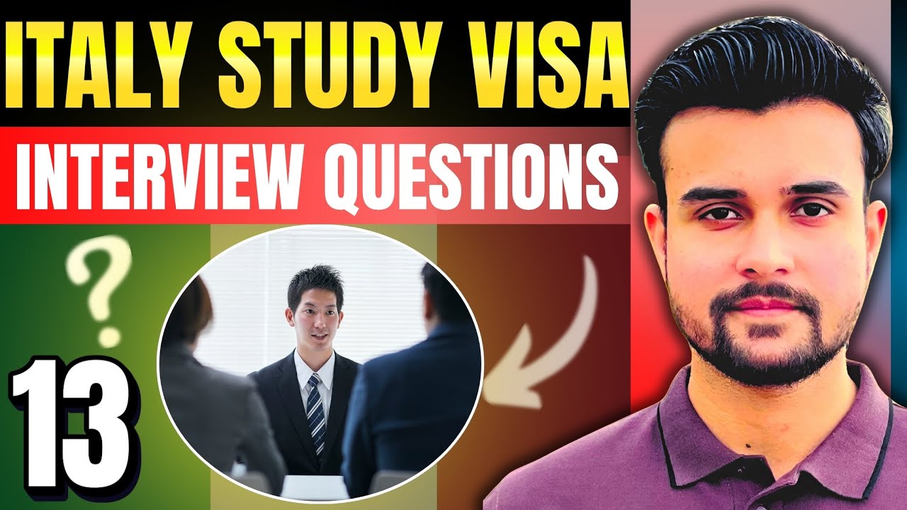 Italy Student Visa Interview Questions and Answers - YouTube