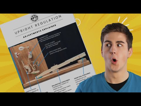 Upright Piano Key Adjustments - How the piano works - YouTube