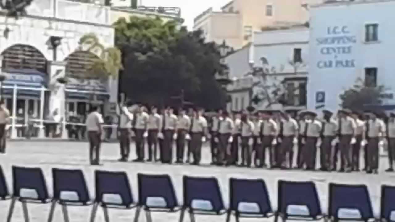 Gibraltar army parade in town squareJune 1014 - YouTube