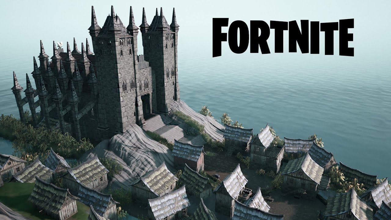 Fortnite Creative Timelapse - Haunted Cathedral - YouTube