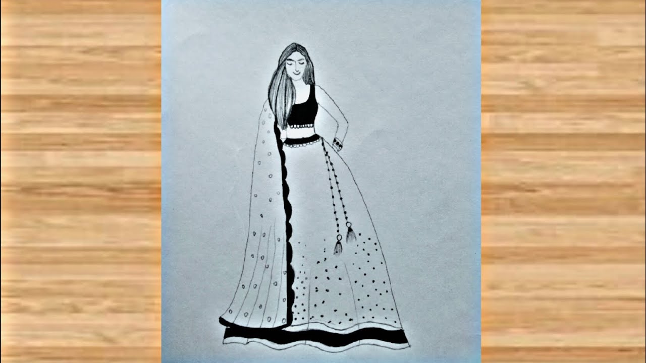 How To Draw A Beautiful Girl Drawing Easy Step By Step || Pencil ...