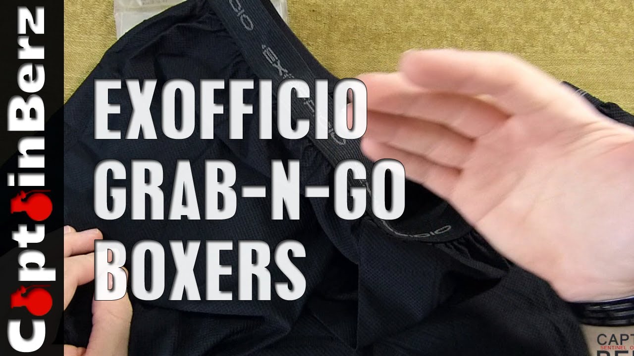 Exofficio Grab-n-Go Boxers - YouTube