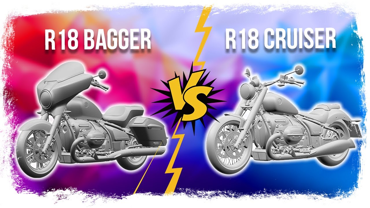2020 BMW R18 CRUISER vs R18 BAGGER - YouTube