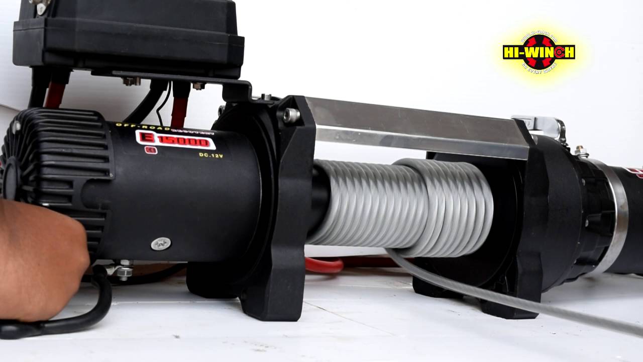 Hi-Winch TWIN motors GEN-2 (no auto-lock) Fast Line Speed - YouTube