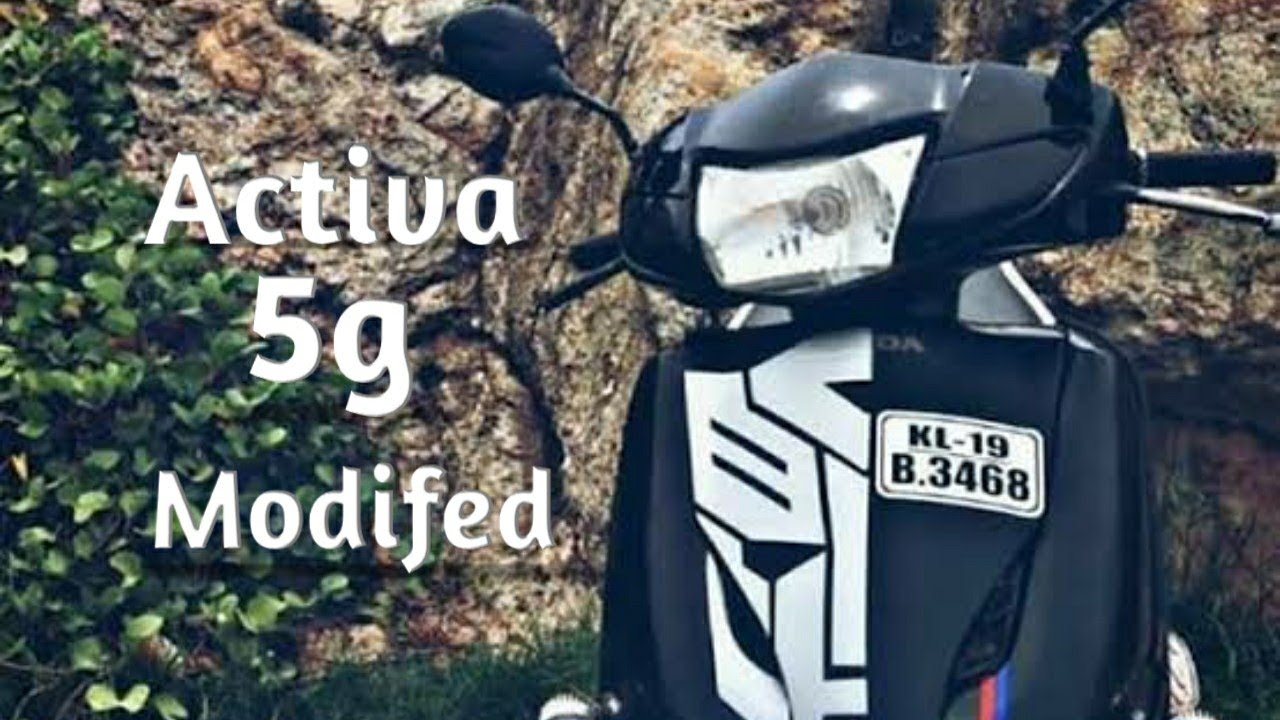 Honda Activa 5g Scooty modified// Top modification - YouTube