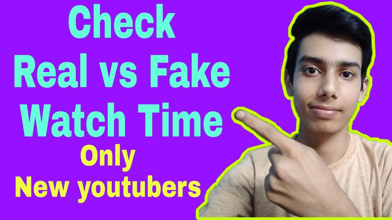 How to Check Real vs Fake YouTube Watch Time 😱😱🤫🤫 - YouTube