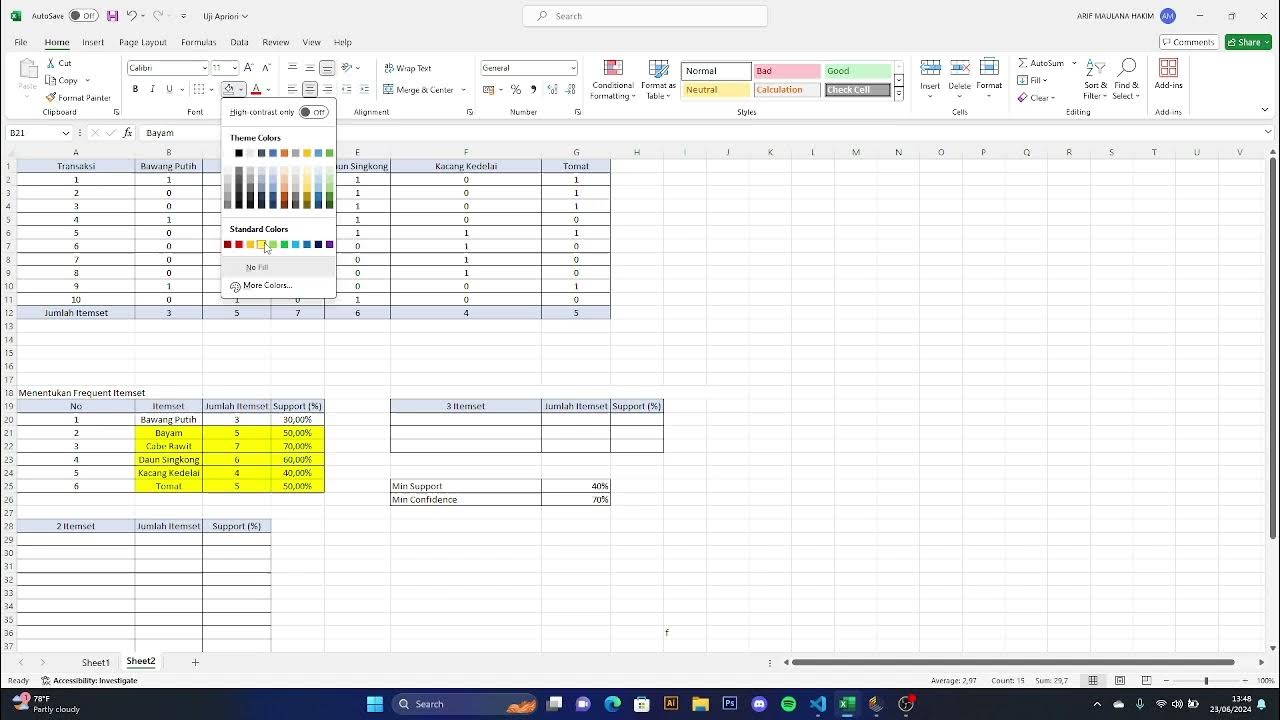 Implementasi Algoritma Apriori Menggunakan Rapid Miner, Excel dan Python - YouTube
