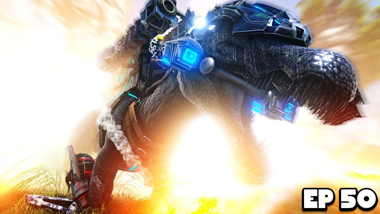 Battling the Mega Tek Spino Spinebreaker! | ARK MEGA Modded #50 ...