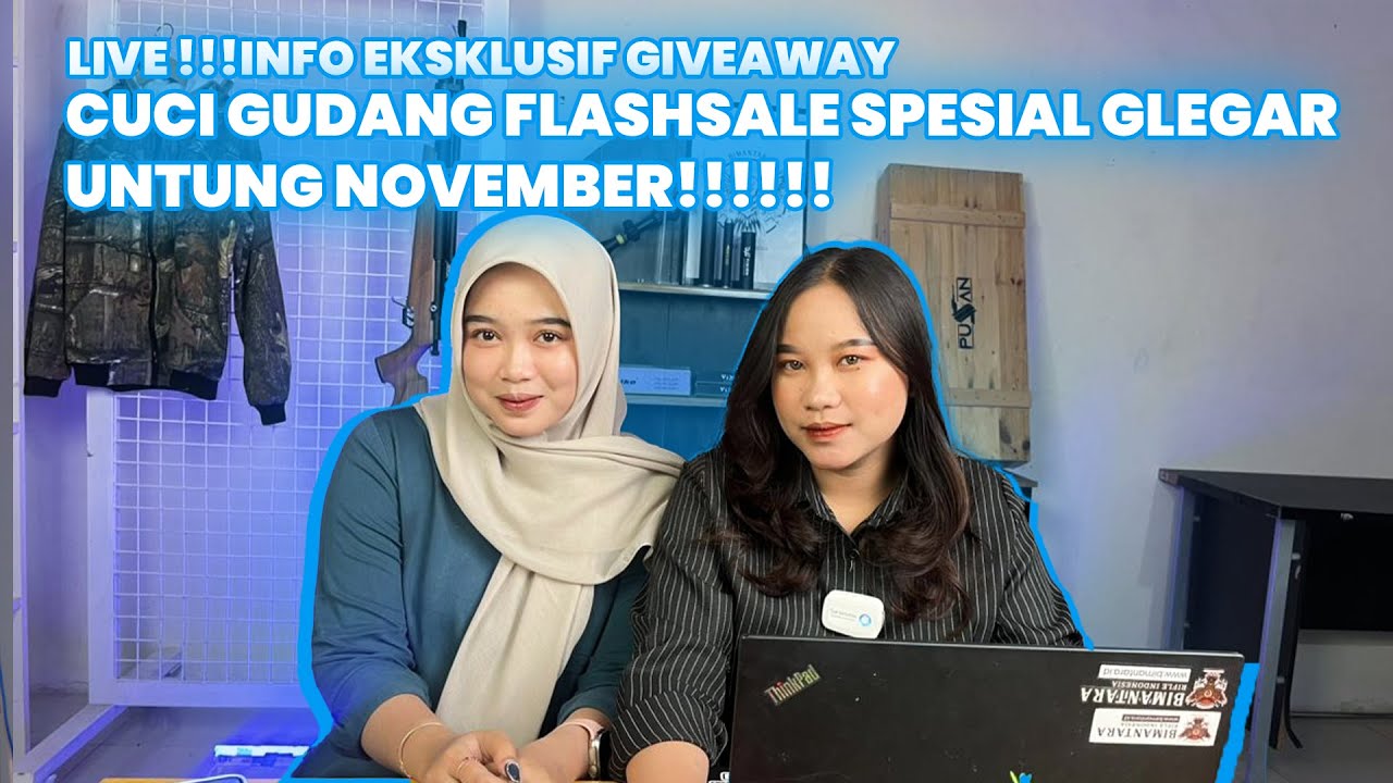 LIVE!! INFO EKSKLUSIF GIVEAWAY, CUCI GUDANG FLASHSALE SPESIAL GLEGAR ...