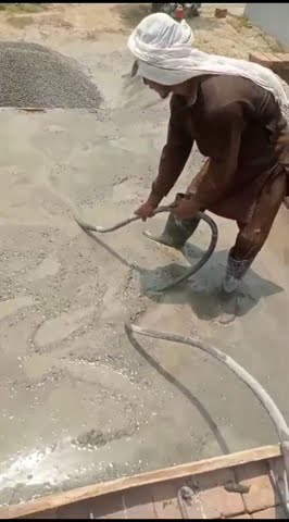 The Concrete Slab Filling Process - YouTube