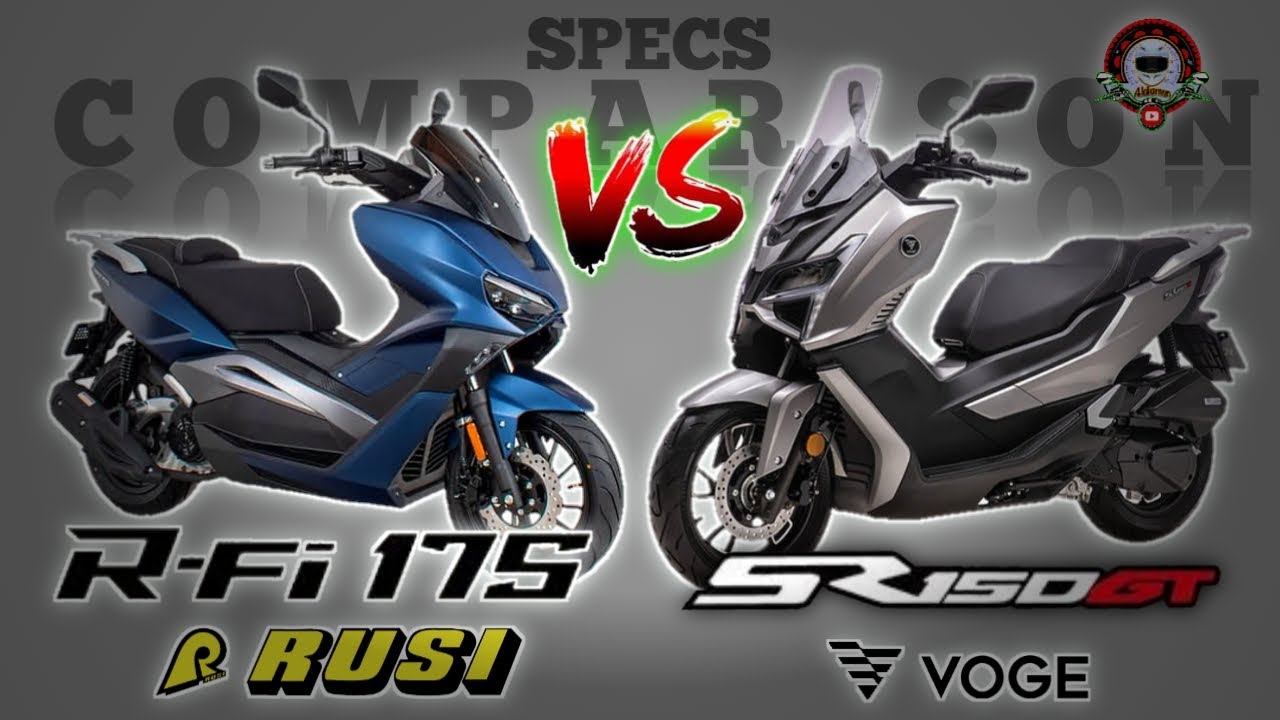 RUSI RFI 175 vs VOGE SR150GT SPECS COMPARISON - YouTube